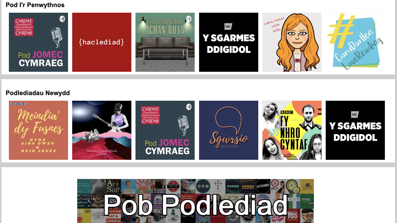 Discover Welsh Podcasts - Welsh Podcast Service - Y Pod Cyf. (Ltd)
